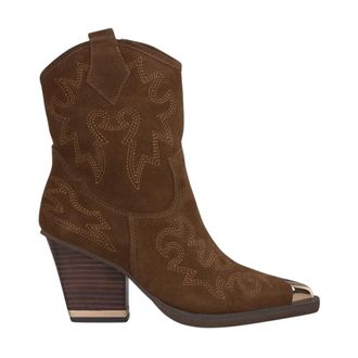 Alma En Pena Bestickte Cowboystiefel - - Shoes - Damen - Braun - 35 EU