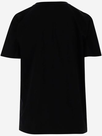 Patou Womens Cotton T-Shirt With Logo Black T-Shirts & Jerseys
