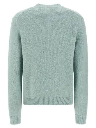 Jil Sander Mens Blue Alpaca Leather Cardigan Clothing