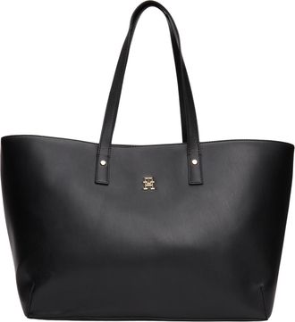 Tommy Hilfiger Damen Tote Bag Tasche Chic Gro&szlig;, Schwarz (Black), Einheitsgr&ouml;&szlig;e