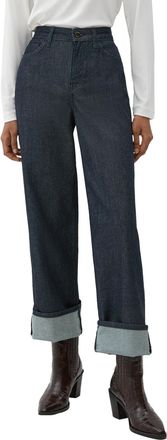 s.Oliver Black Label Damen 10.2.20.26.185.2126534 Pants, Blau, 44 EU