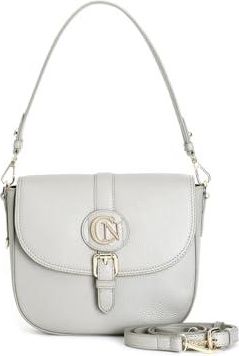 Caf&egrave;noir Sac Bandouli&egrave;re En Cuir Martel&eacute; Avec Rabat Et Logo En M&eacute;tal, Pour Femme, Couleur Vert, Taille Taille Unique