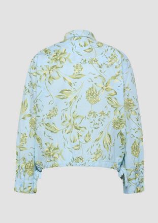 s.Oliver Langarmbluse Bluse Leichte Hemdbluse aus Baumwollvoile mit Schleifendetail