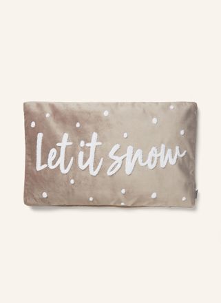 Pad Pad Dekokissenh&uuml;lle Snow Aus Samt beige