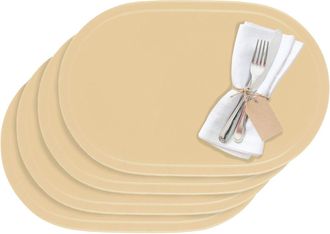 Westmark Tischsets/Platzsets, 4 Stück, 45,5 x 29 cm, Vinyl, Beige, Saleen Edition: Fun
