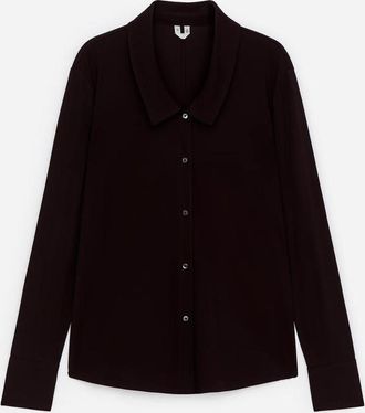 Arket Flie&szlig;endes Jerseyhemd -Rot