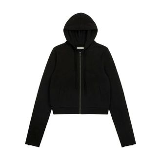 Entire studios Entire Studios, Femme, Sweatshirts et sweats &agrave; capuche, Noir, Taille: 38 FR SweaT-shirt z fermetureure &eacute;clair raccourci