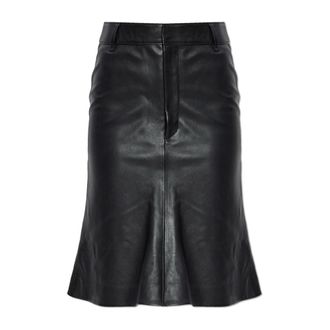 Balenciaga Lederrock - - Skirts - Damen - Schwarzk - XS