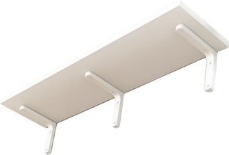Generic Langes schwimmendes Regal für Wand große Holzregale Bauernhaus rustikales Badezimmer Küche Schlafzimmer Wohnzimmer Wohnkultur Ivory 30 * 70cm