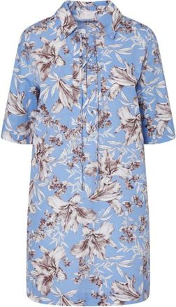 Liu Jo Femme, Robes, Bleu, Taille: 46 FR Lace-up Cotton Dress