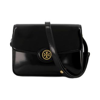 Tory Burch Femme, Sacs, Noir, Taille: ONE Size Sac Hobo en Cuir Noir Robinson