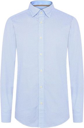 Fil Noir Gemustertes Hemd aus Baumwolle mit Kentkragen in