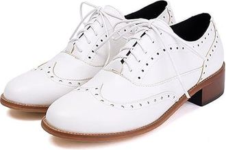 Generic Chaussures Plates rétro pour Femmes élégantes et Confortables pour Un Style décontracté et Moderne en Toute Occasion (White, 38.00)