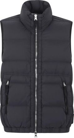 Stone Island Homme, Vestes, Noir, Taille: XL Light Down Zipper Vest