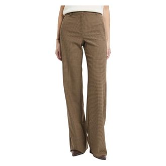 Marella Gerade Wollmischungs-Hose - - Trousers - Damen - Braun - 2XS