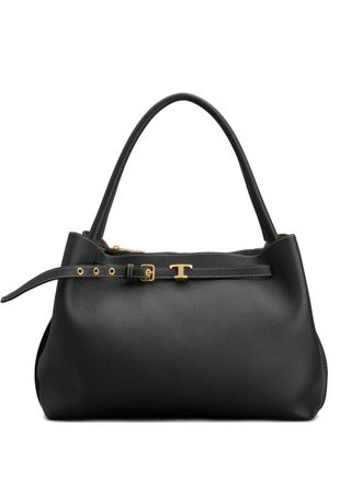 Tod's Kleine T Timeless Tote Bag mit Schnalle - Schwarz