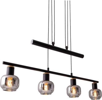N&auml;ve Suspension N&Auml;VE 7090422, 40W, 4xE14, noir/naturel
