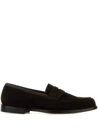 Crockett & Jones Grantham 2 Loafer aus Wildleder - Schwarz