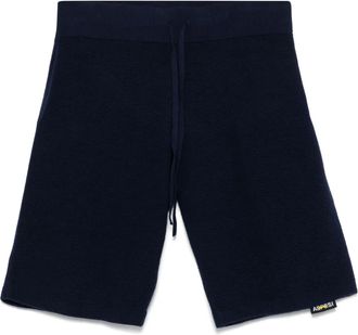Aspesi short en maille - Bleu