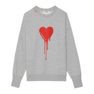 Zadig&Voltaire Damen, Sweatshirts & Hoodies, Grau, MGr&ouml;&szlig;e