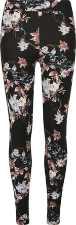 Urban Classics Damen Ladies Soft AOP Leggings, blacksoftflower, 3XL