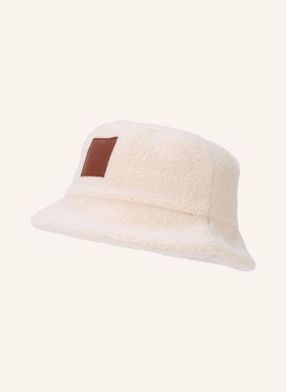Calvin Klein Bucket-Hat Aus Teddyfell weiss