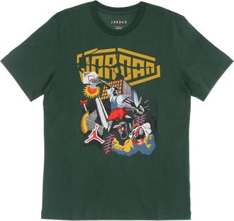 Nike Jordan Homme, Sport, Vert, Taille: XL DNA Gfx Crew T-Shirt