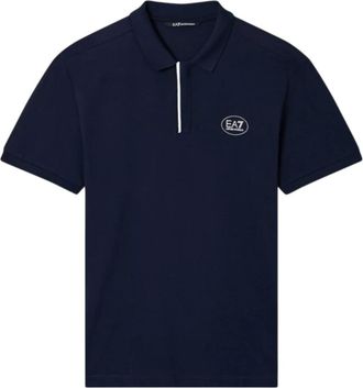 Emporio Armani Emporio Armani Ea7, Homme, Tops, Bleu, Taille: XL Polo Chemises