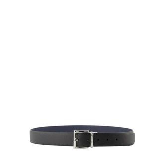 Prada Saffiano Leder Wendeg&uuml;rtel - - Accessories - Herren - Schwarzk - 80 CM