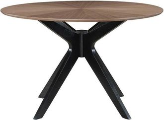 Miliboo Miliboo - Table &agrave; manger design ronde noyer D120 cm dielli