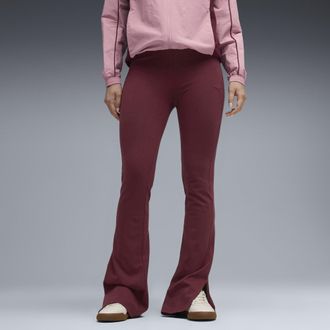 Puma HER Ausgestellte High-Waist-Leggings Damen, Accessoires, Rot, XXS