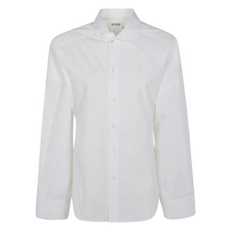 R&oacute;he Popeline Hemdkragen Hemd - - Blouses & Shirts - Damen - Wei&szlig; - L