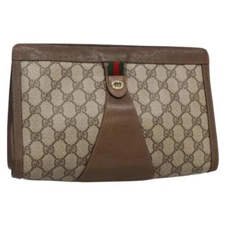 Gucci Pre-owned Leder clutches - - Pre-owned - Damen - Beige - ONE SIZE