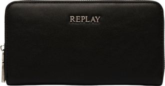 Replay Damen Portemonnaie mit Münzfach, Schwarz (Black 098), Onesize