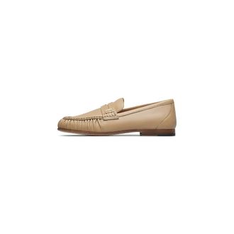 Loriblu Femme, Chaussures, Beige, Taille: 37 EU Mocassins en Nappa Fronc&eacute;