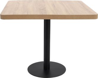 Generic Bistrotisch, MDF-Kaffeebar mit Stahlbeinen und -sockel, Moderner Quadratischer Fr&uuml;hst&uuml;ckstisch f&uuml;r K&uuml;che, Essecken und Kleine R&auml;ume in Wohnungen (80 x