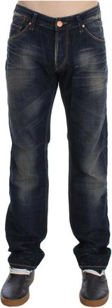Acht Acht, Homme, Jeans, Bleu, Taille: W34 Jean Coupe Droite Taille Basse