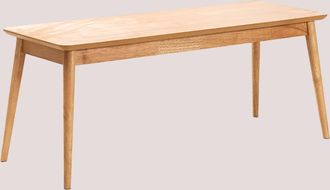 Sklum Holzbank Betta Braun Natur