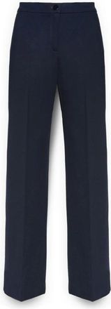 Elena Miro Femme, Pantalons, Bleu, Taille: 54 FR Pantalon large en maille milanaise