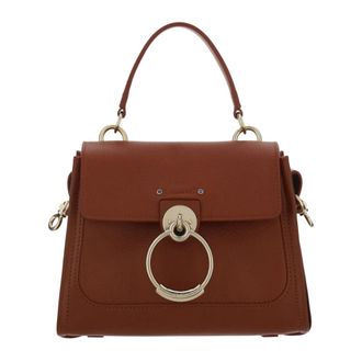Chloé Femme, Sacs, Brun, Taille: ONE Size Magnifique sac à main Tess en cuir de veau marron
