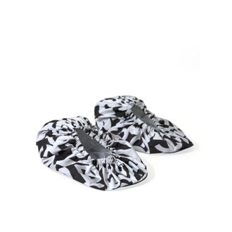 Dolce & Gabbana Logo Print Nylon Slip On Flats - - Shoes - Damen - Wei&szlig; - 39 EU