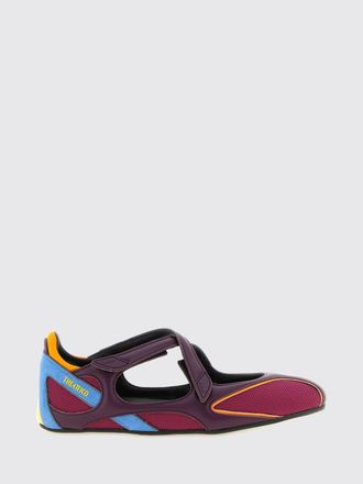 The Attico Ballerines Mary Jane Floor 01 en mesh &agrave; imprim&eacute; abstrait