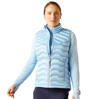 Ariat Womens Ideal Down Gilet in Iridescent Cote D Azur, Size Medium, by Ariat