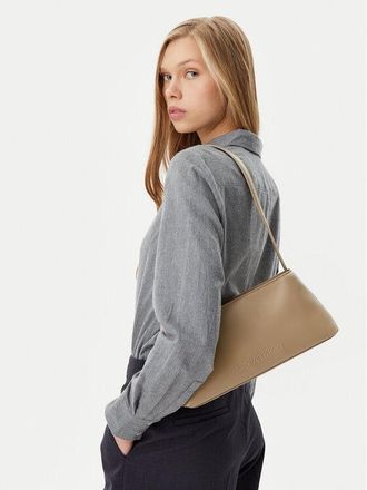 Calvin Klein Handtasche Embossed Logo Shoulder Bag K60K612550 Beige