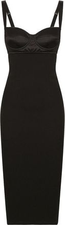 Dolce & Gabbana Knielanges Kleid - Schwarz