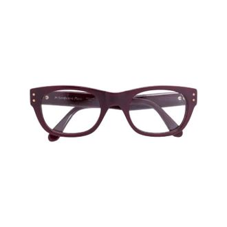 Saint Laurent Pre-owned Acetat sonnenbrillen - - Pre-owned - Damen - Rot - ONE SIZE