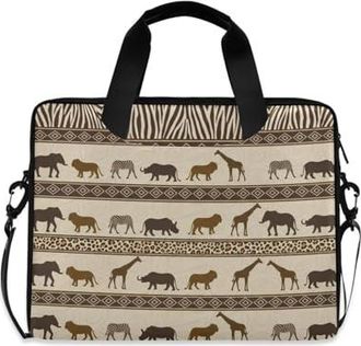Alaza Sac pour ordinateur portable de 40,6 à 15,6 pouces, sacoche pour ordinateur portable pour femme, homme, étudiant, travail, voyage, bandoulière, Girafe