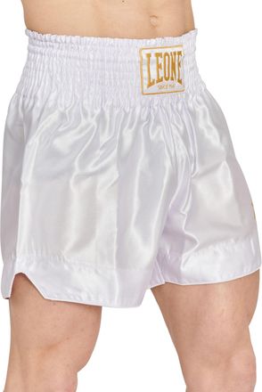 LEONE 1947 Unisex Pantaloncino Kick Basic Shorts 2-AB970, Weiß, XL
