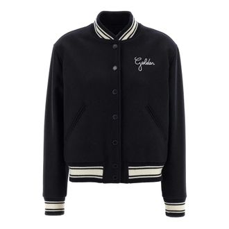 Golden Goose Femme, Vestes, Bleu, Taille: 40 FR Dirce Bomber Jacket