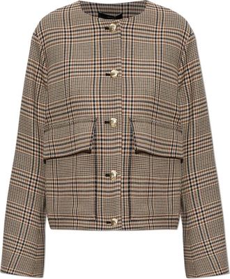 Paul Smith Femme, Vestes, Brun, Taille: 34 FR Checked Pattern Blazer